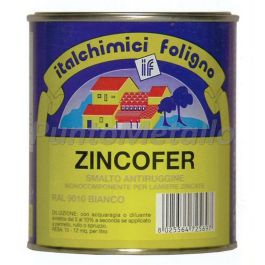ZINCOFER - SMALTO ANTIRUGGINE PER LAMIERE ZINCATE ML 750 COL. GRIGIO